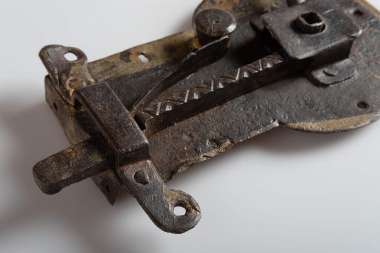 Decorative Antique Iron Lock with Handle, Italy, circa 1600 For Sale at ...