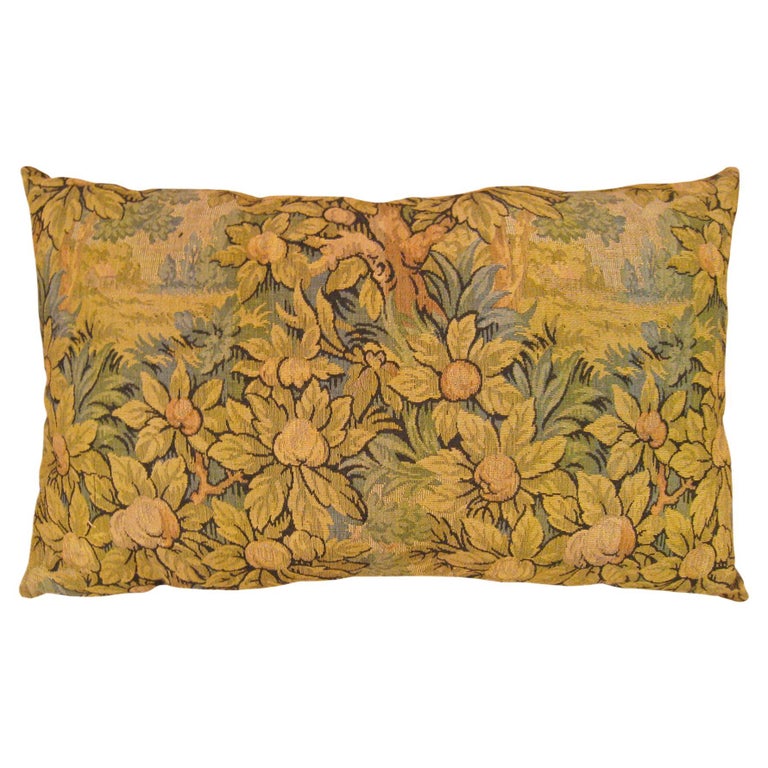 Decorative Antique Jacquard Tapestry Pillow with Trees Allover For Sale ...