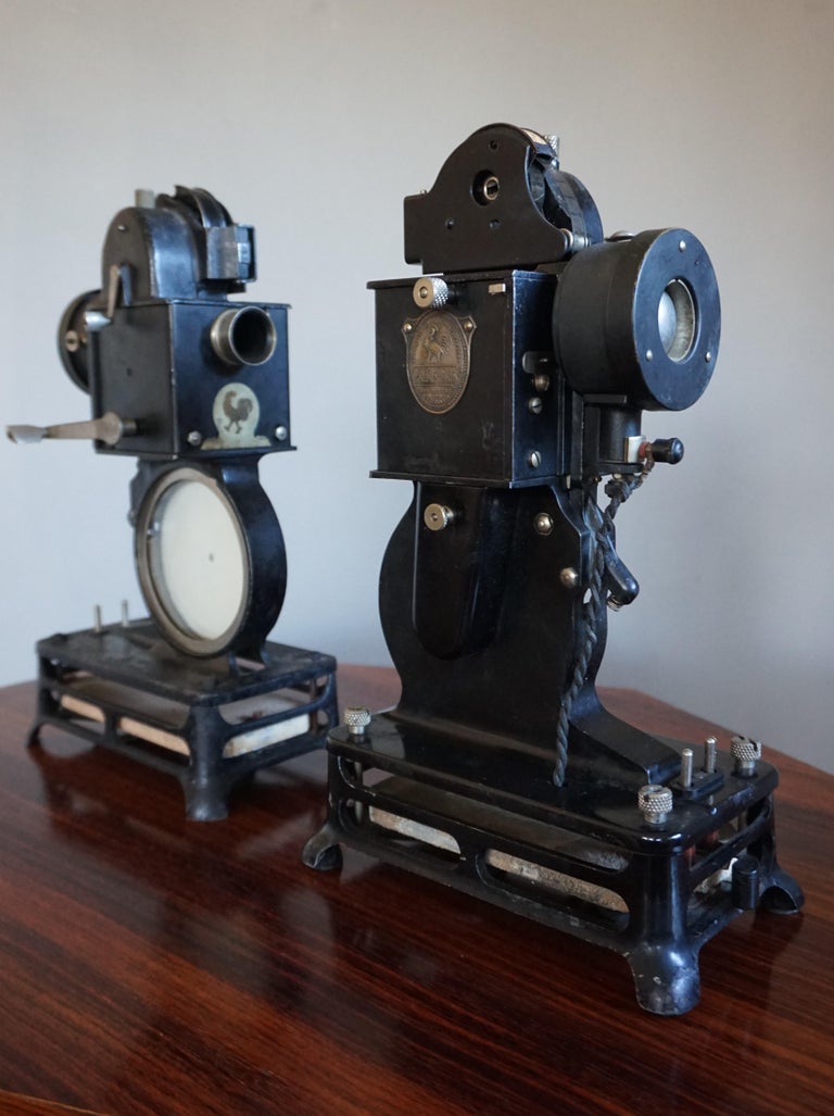Decorative Antique Pathé Baby Projector Bookends with Felix the Cat ...