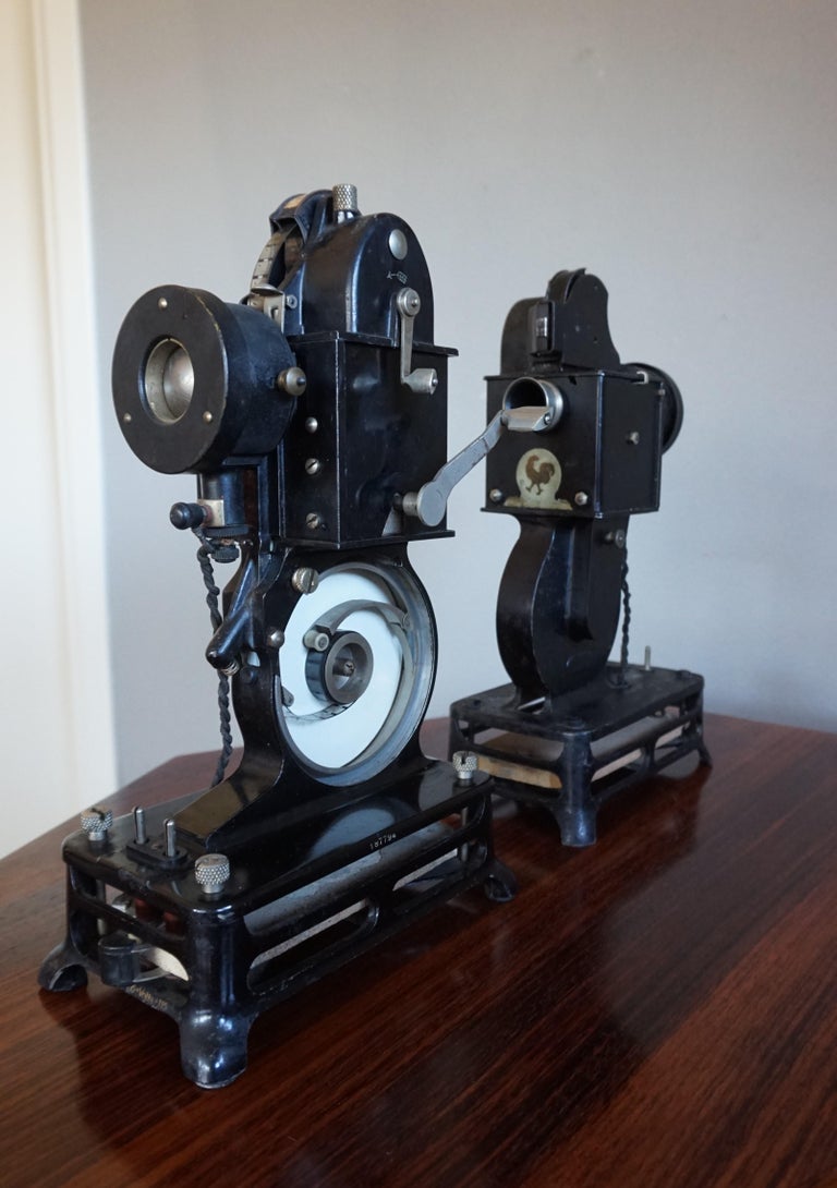 Decorative Antique Pathé Baby Projector Bookends with Felix the Cat ...