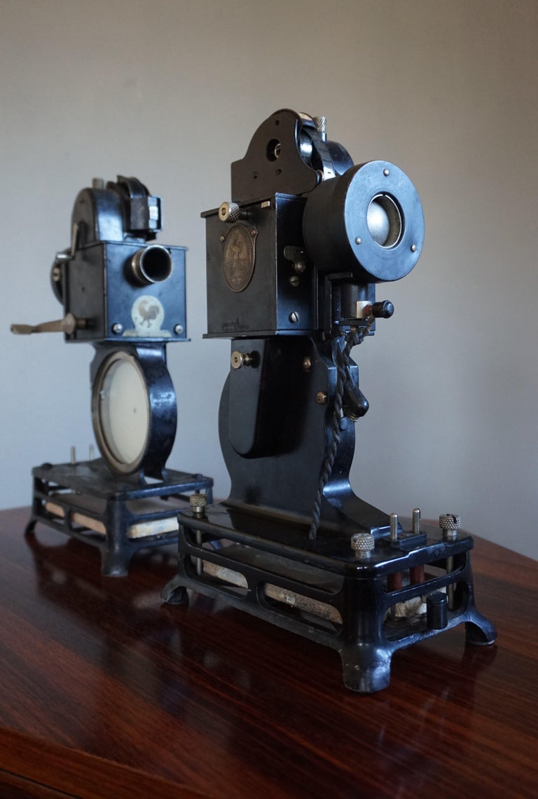 Decorative Antique Pathé Baby Projector Bookends with Felix the Cat ...