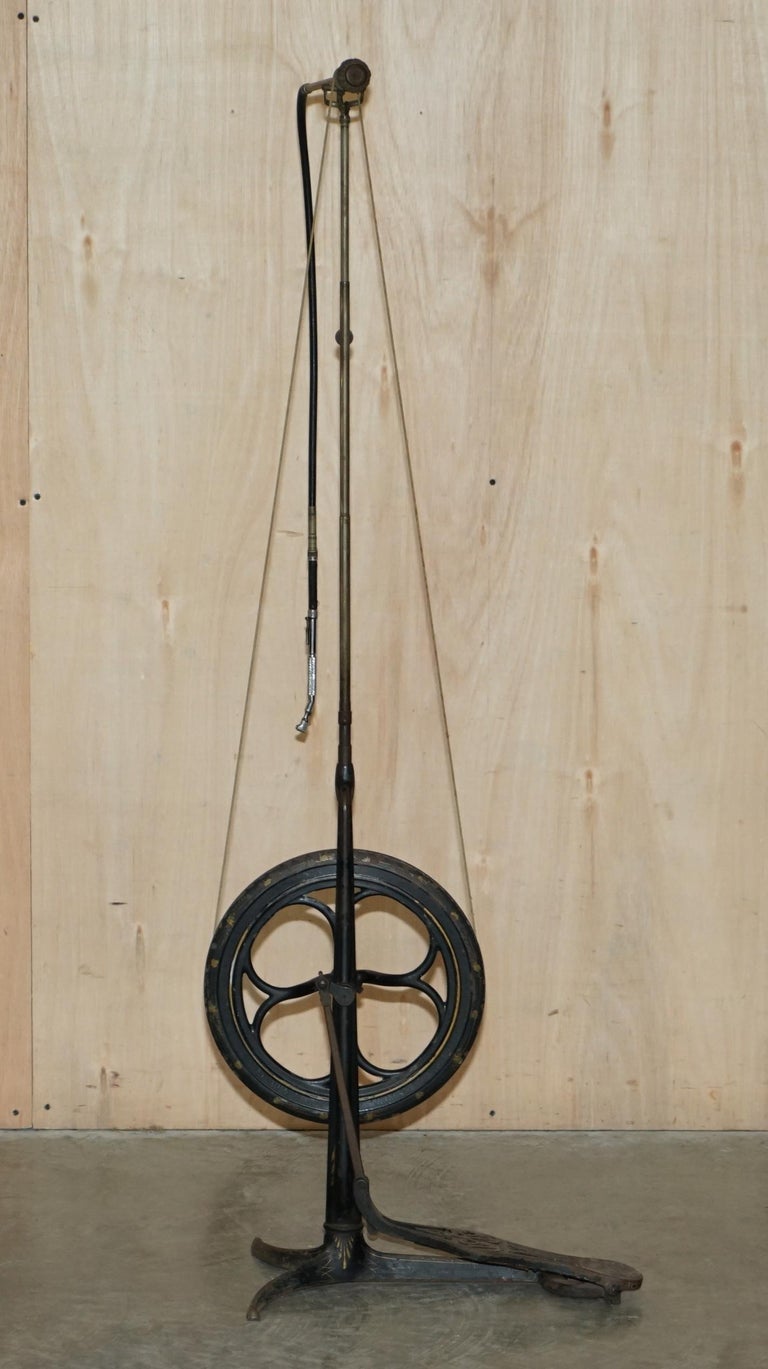 DECORATIVE ANTiQUE VICTORIAN JAMES BEALL MORRISON TREADLE DENTIST DRILL ...