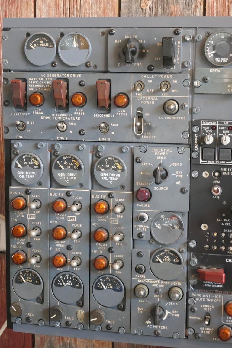Decorative Aviation B727 Flight Engineer Cockpit Panel For Sale at ...