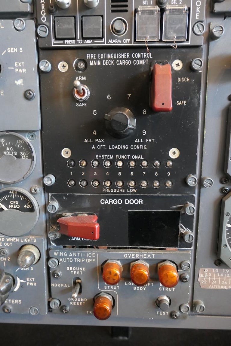 Decorative Aviation B727 Flight Engineer Cockpit Panel For Sale at 1stDibs