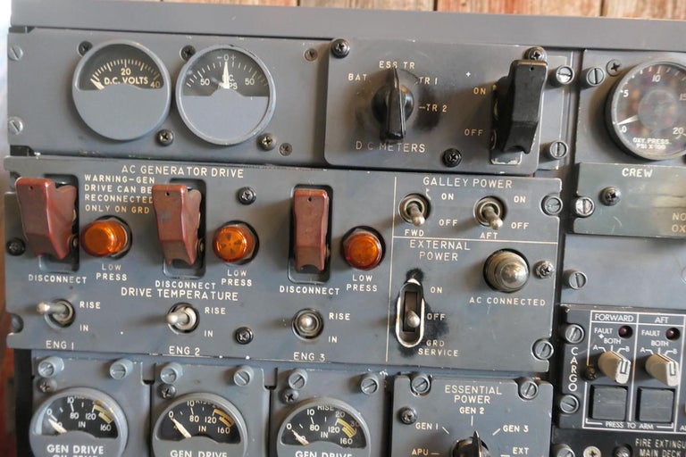 Decorative Aviation B727 Flight Engineer Cockpit Panel For Sale at 1stDibs