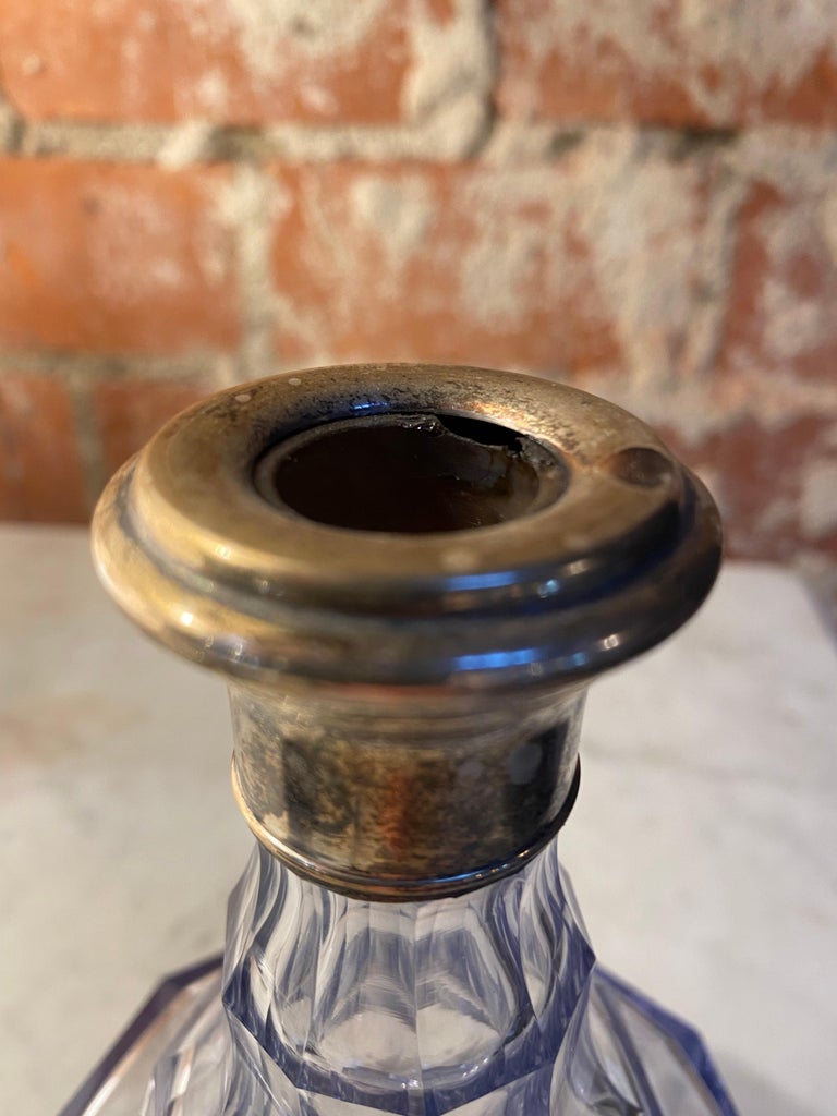 Decorative Big Crystal Italian Decanter / Bottle, 1960s For Sale at 1stDibs