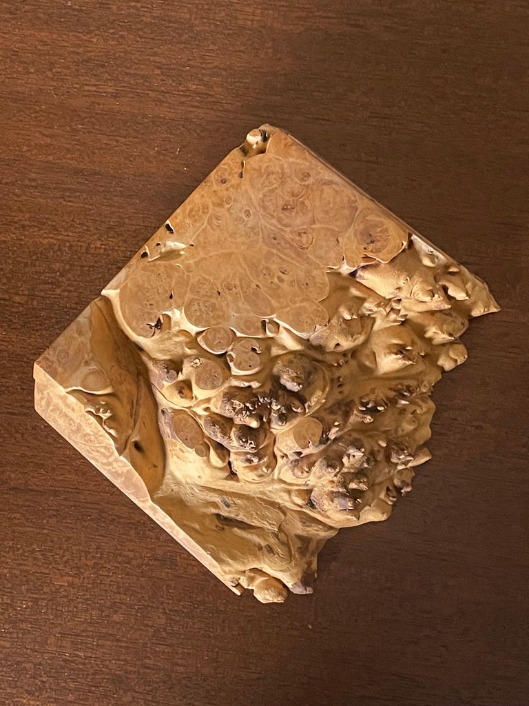 Decorative Box in bird’s-Eye Maple Burl by Michael Elkan For Sale at ...