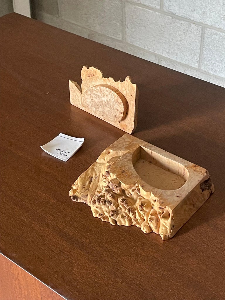 Decorative Box in bird’s-Eye Maple Burl by Michael Elkan For Sale at ...