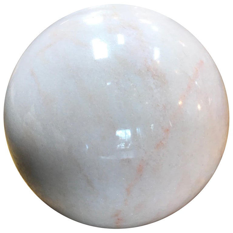 Decorative Carrara Marble Sphere, Italy at 1stDibs