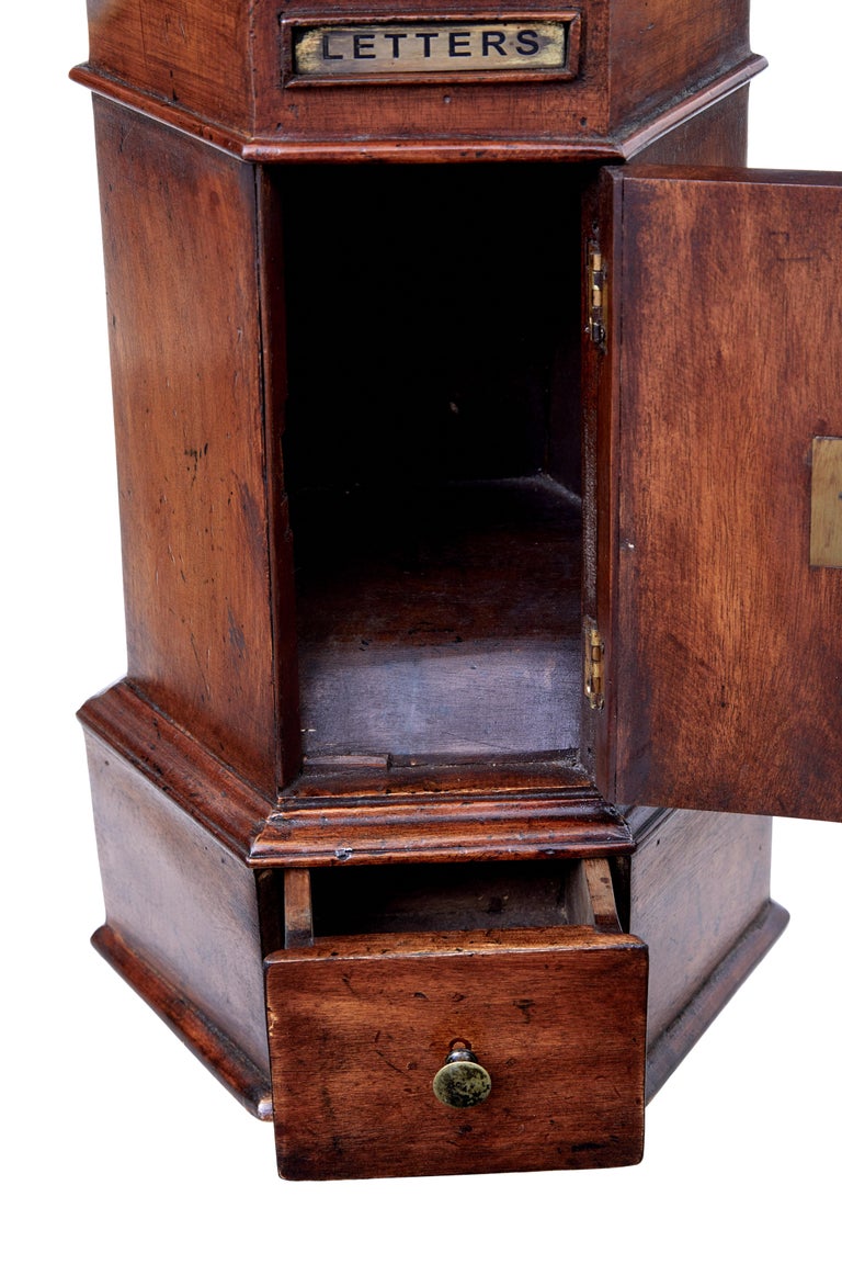 Decorative carved walnut hotel victorian revival post box For Sale at ...