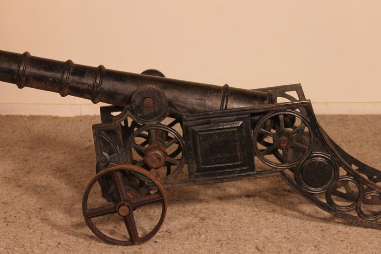 Decorative Cast Iron Cannon from England For Sale at 1stDibs | small ...