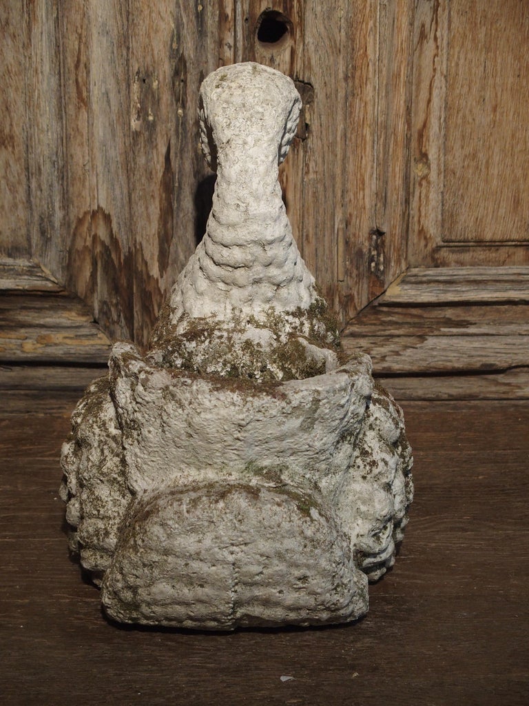 Decorative Cast Stone Swan Planter from France, circa 1950s at 1stDibs