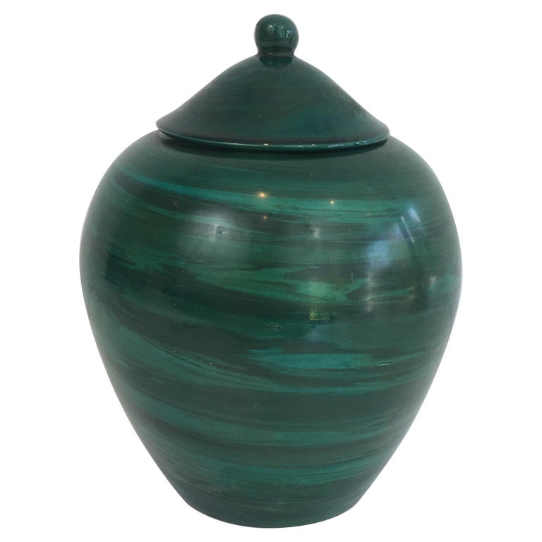 Decorative Ceramic Covered Pot, French, circa 1950 For Sale at 1stDibs