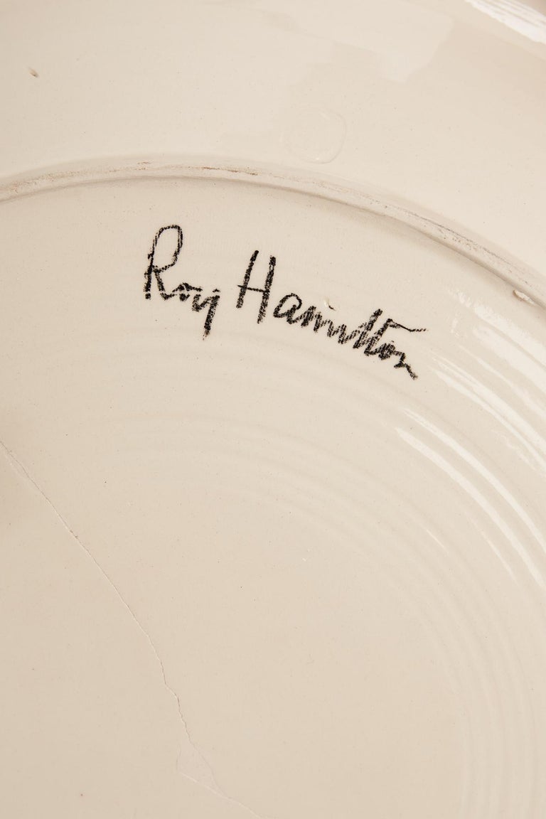 Decorative Ceramic Plate by Roy Hamilton at 1stDibs