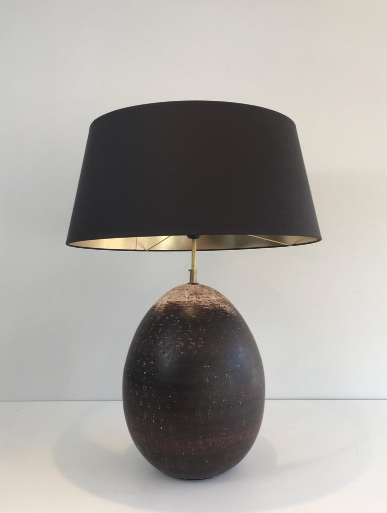Decorative Ceramic Table Lamp with Letters, French, circa 1970 at 1stDibs