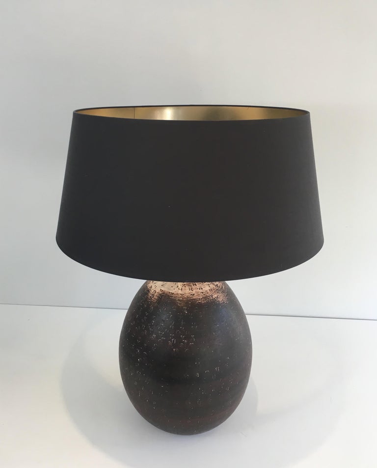 Decorative Ceramic Table Lamp with Letters, French, circa 1970 at 1stDibs