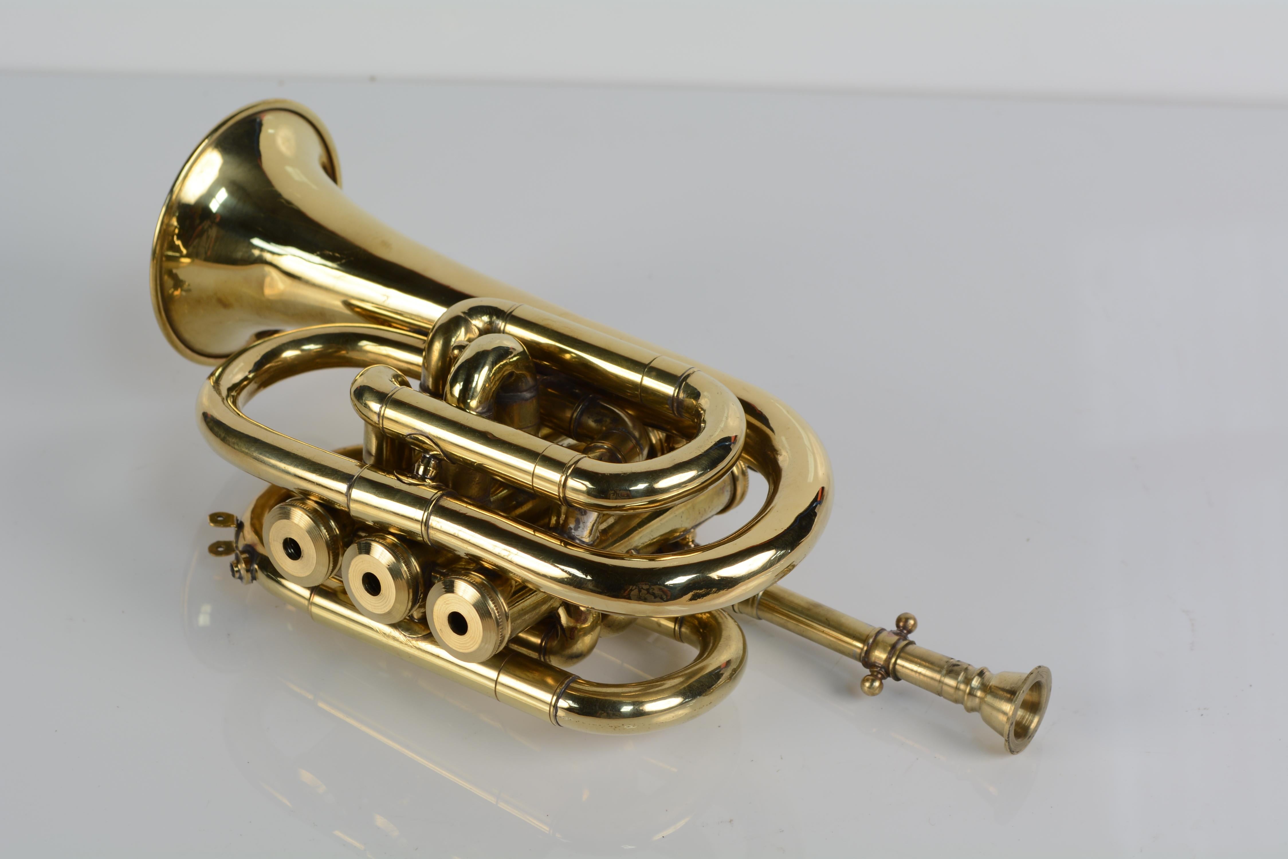 Decorative Cornet Brass at 1stDibs