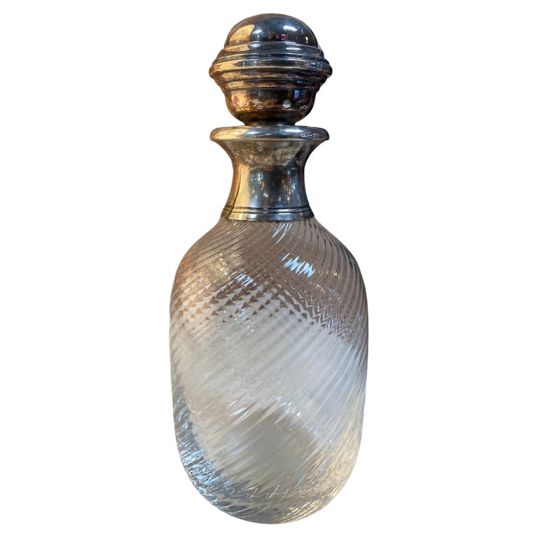 Decorative Crystal Italian Decanter Bottle 1950s at 1stDibs