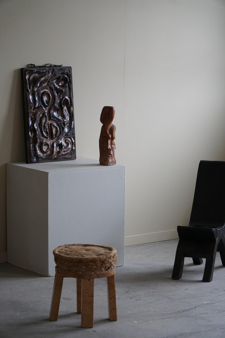 Decorative Danish Midcentury Organic Ceramic Wall Art, 1970s For Sale ...