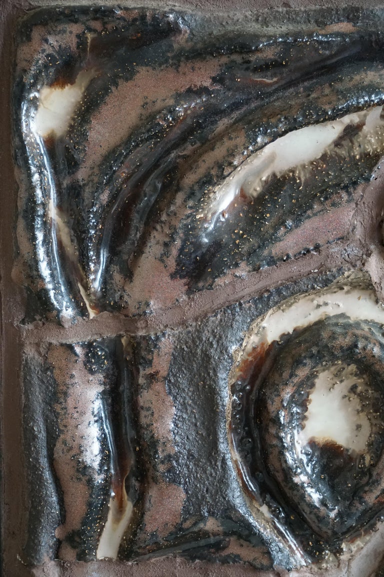 Decorative Danish Mid-Century Organic Ceramic Wall Art, 1970s For Sale ...