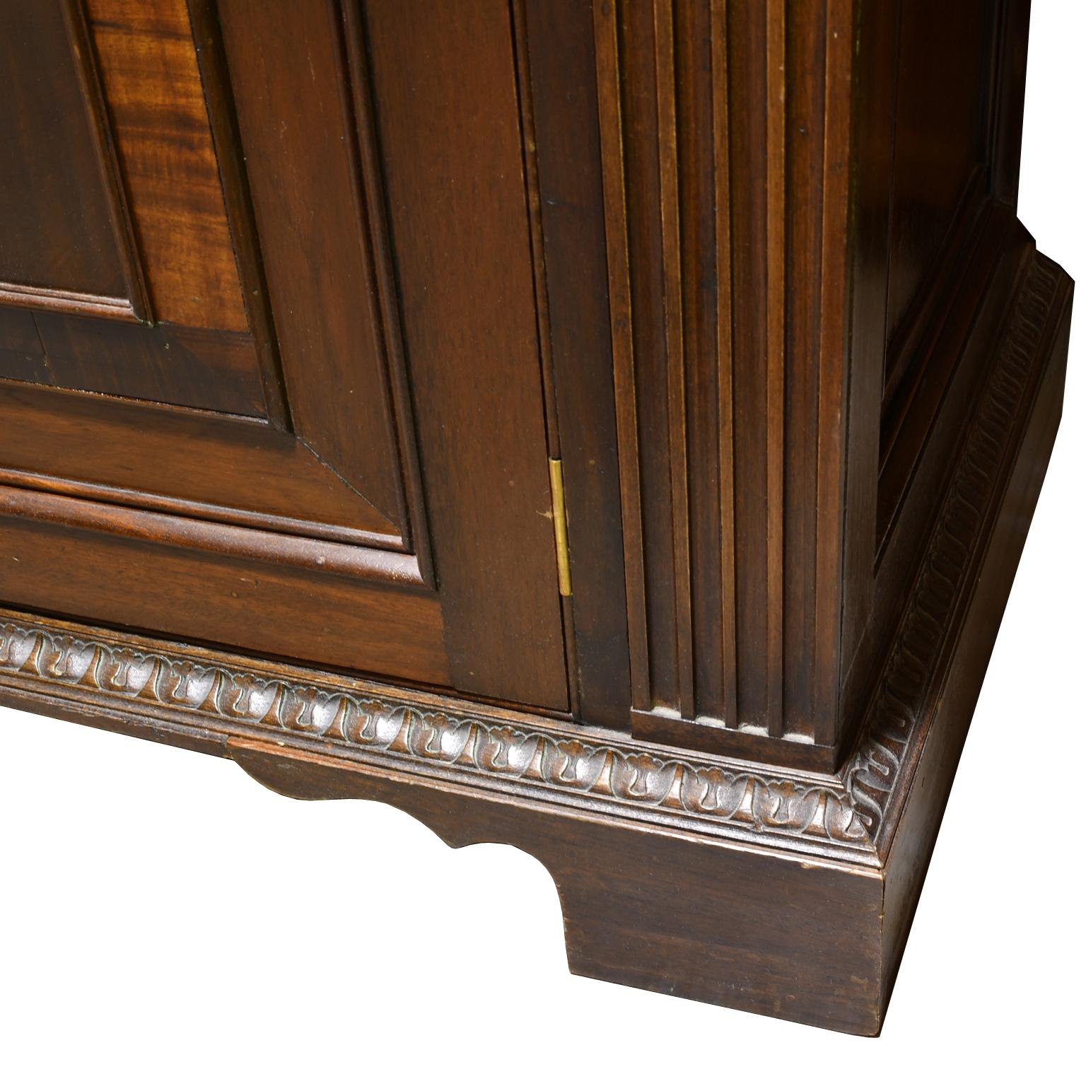 Decorative Faux Bookcase Cabinet in 2 Parts, Assembled from Antique ...