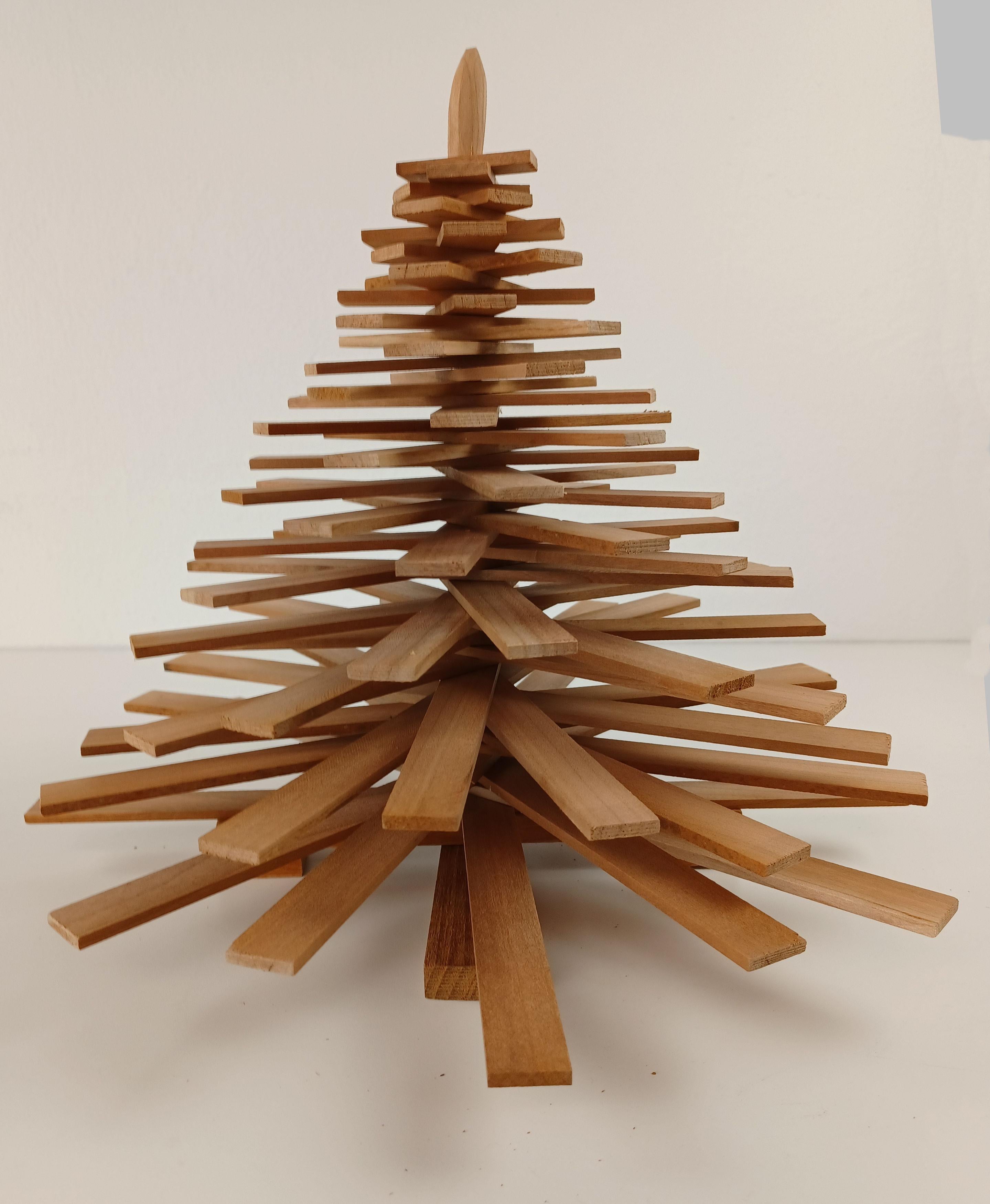 Decorative Handmade Wooden Christmas Trees For Sale at 1stDibs