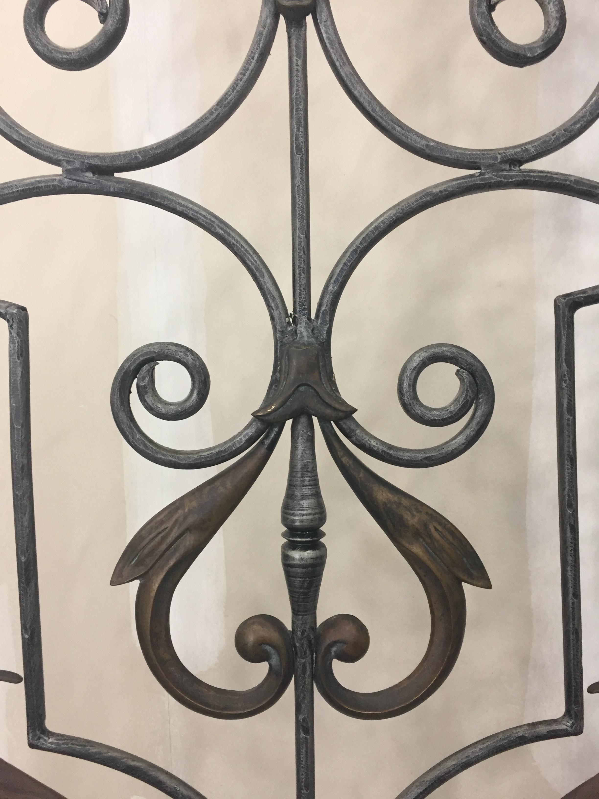 Decorative Iron Filigree Screen Room Divider at 1stDibs | iron room ...