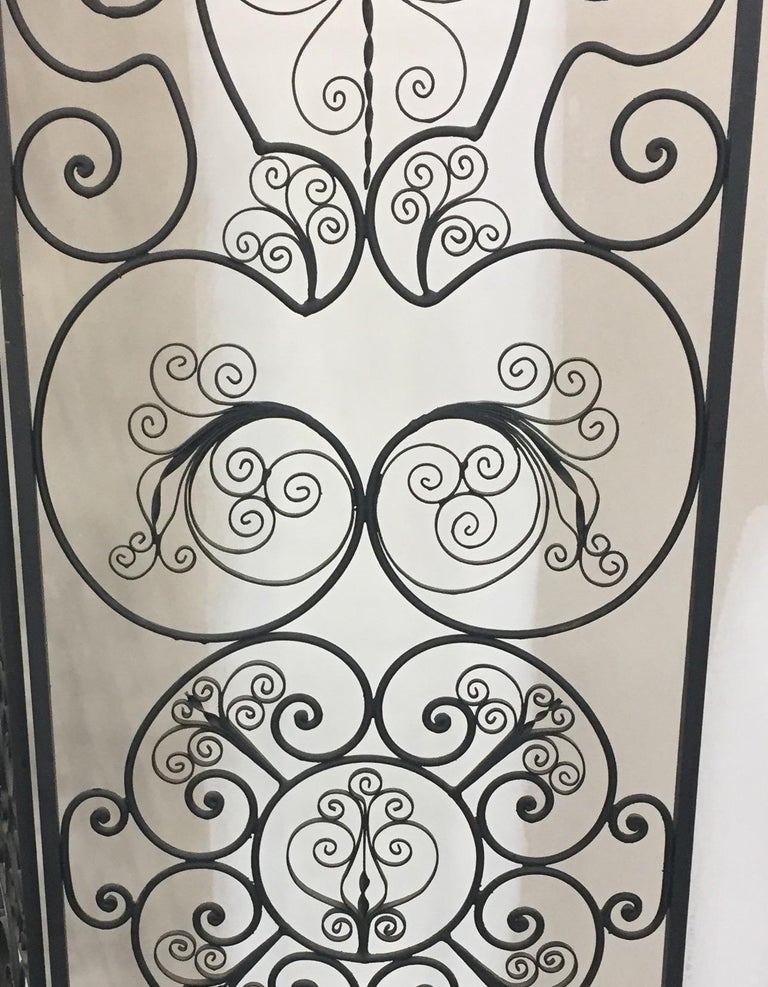 Decorative Iron Filigree Screen Room Divider at 1stDibs