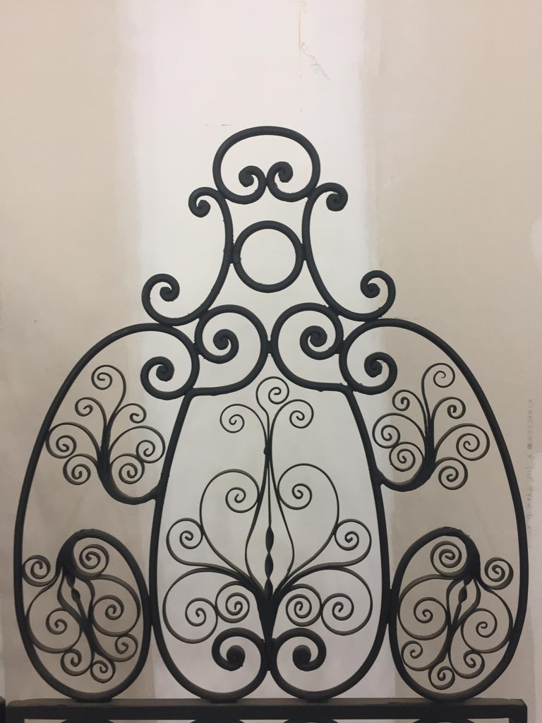 Decorative Iron Filigree Screen Room Divider at 1stDibs