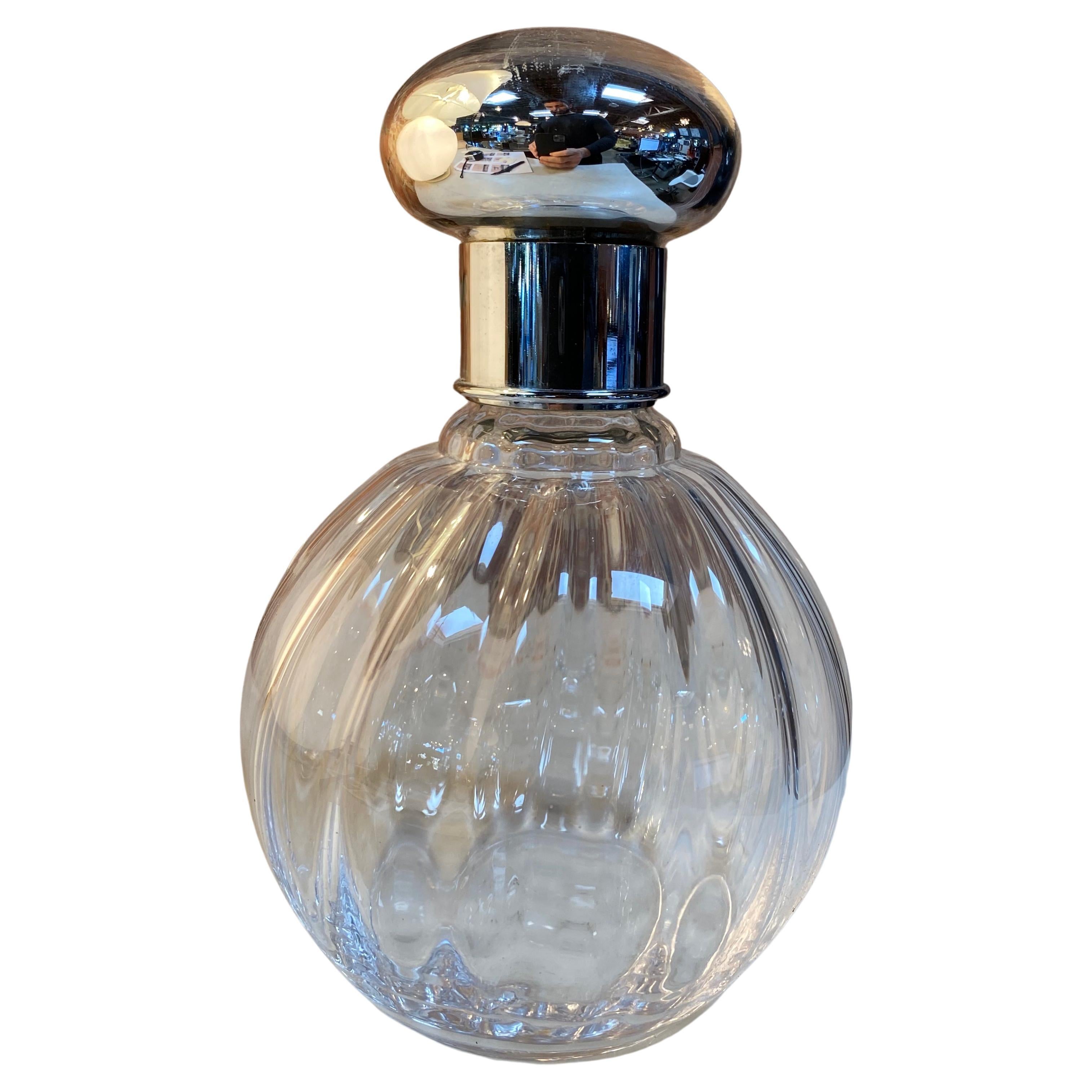 Decorative Crystal Bottle 1950s For Sale at 1stDibs