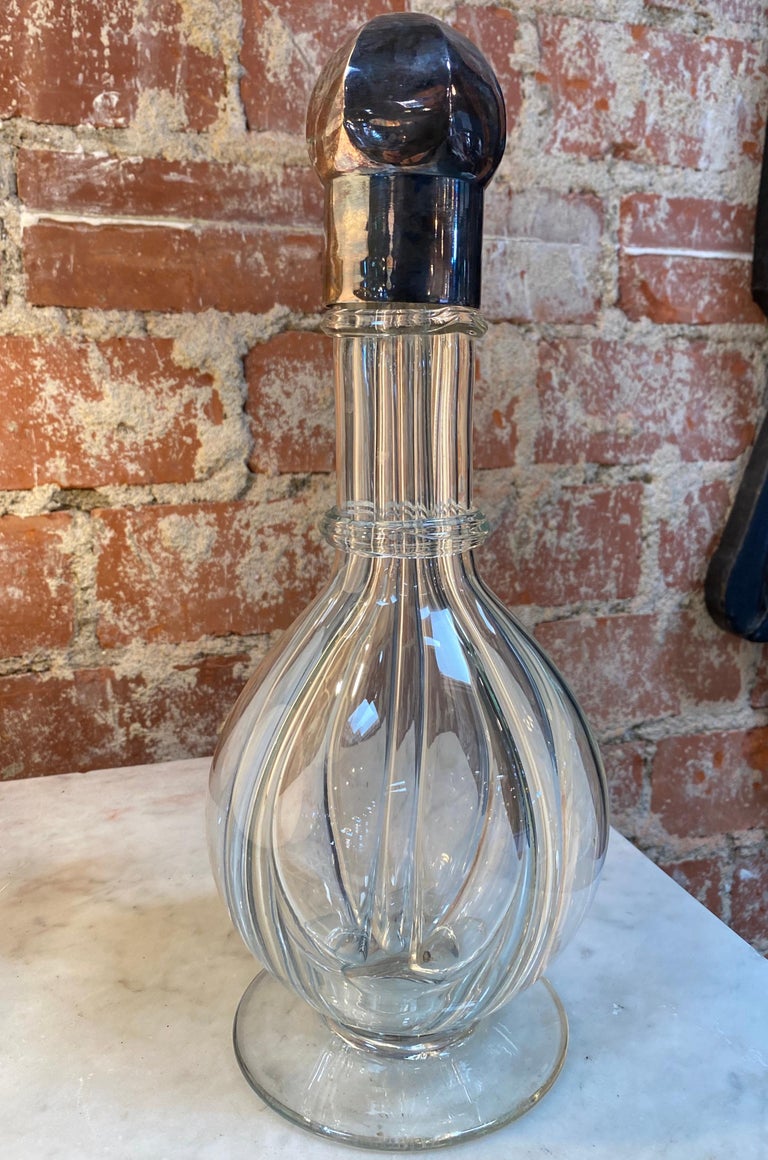Decorative Italian Decanter Bottle 1950s For Sale at 1stDibs