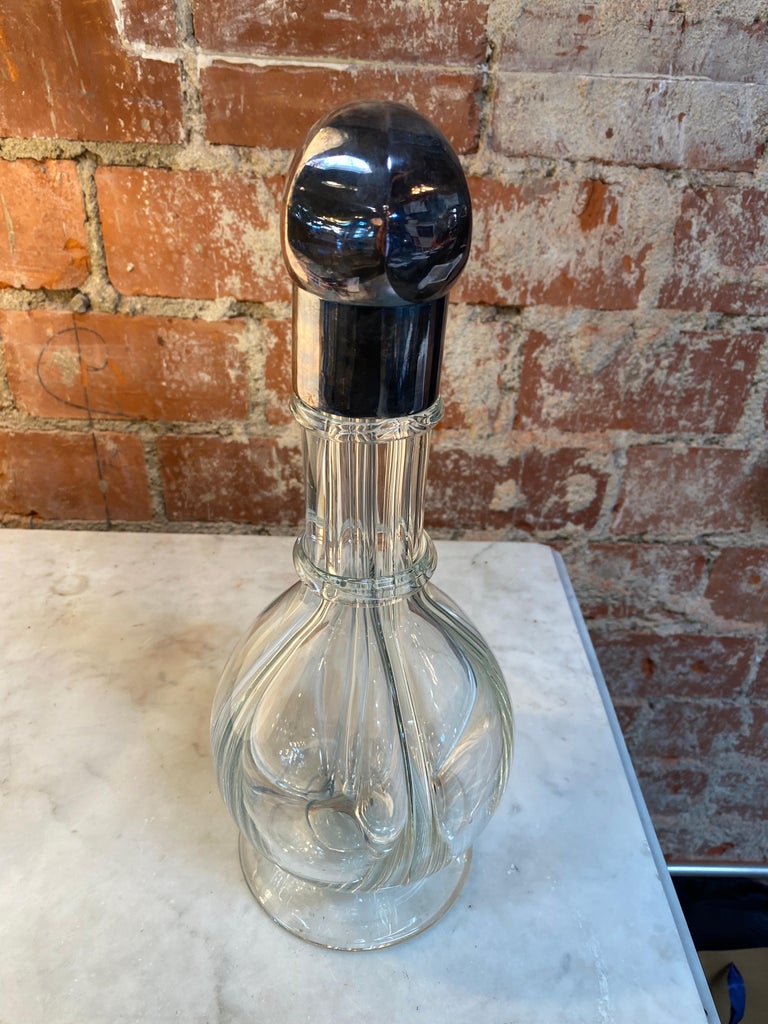 Decorative Italian Decanter Bottle 1950s For Sale at 1stDibs