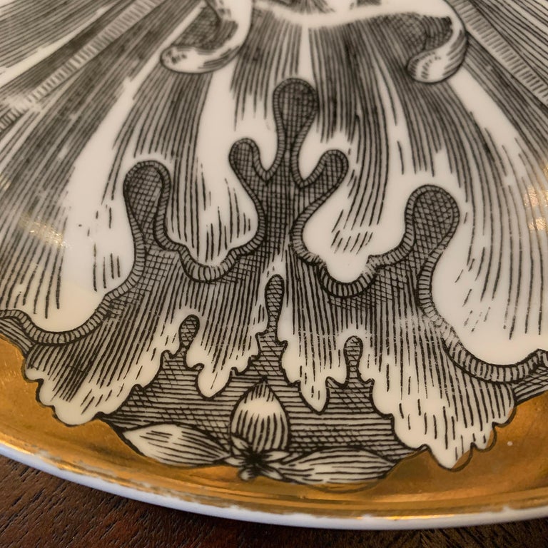 Decorative Italian Gilt Plate by Bucciarelli at 1stDibs