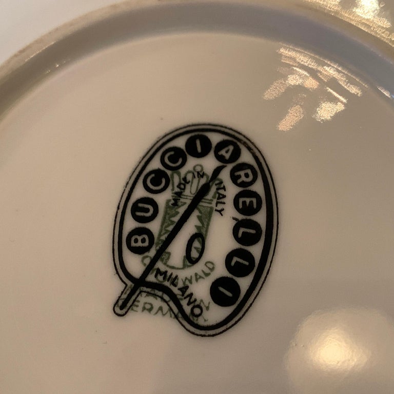 Decorative Italian Gilt Plate by Bucciarelli at 1stDibs