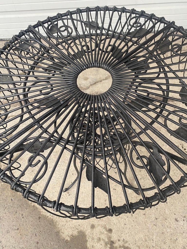 Decorative Italian Iron Table, manner of Salterini,,modernist For Sale ...