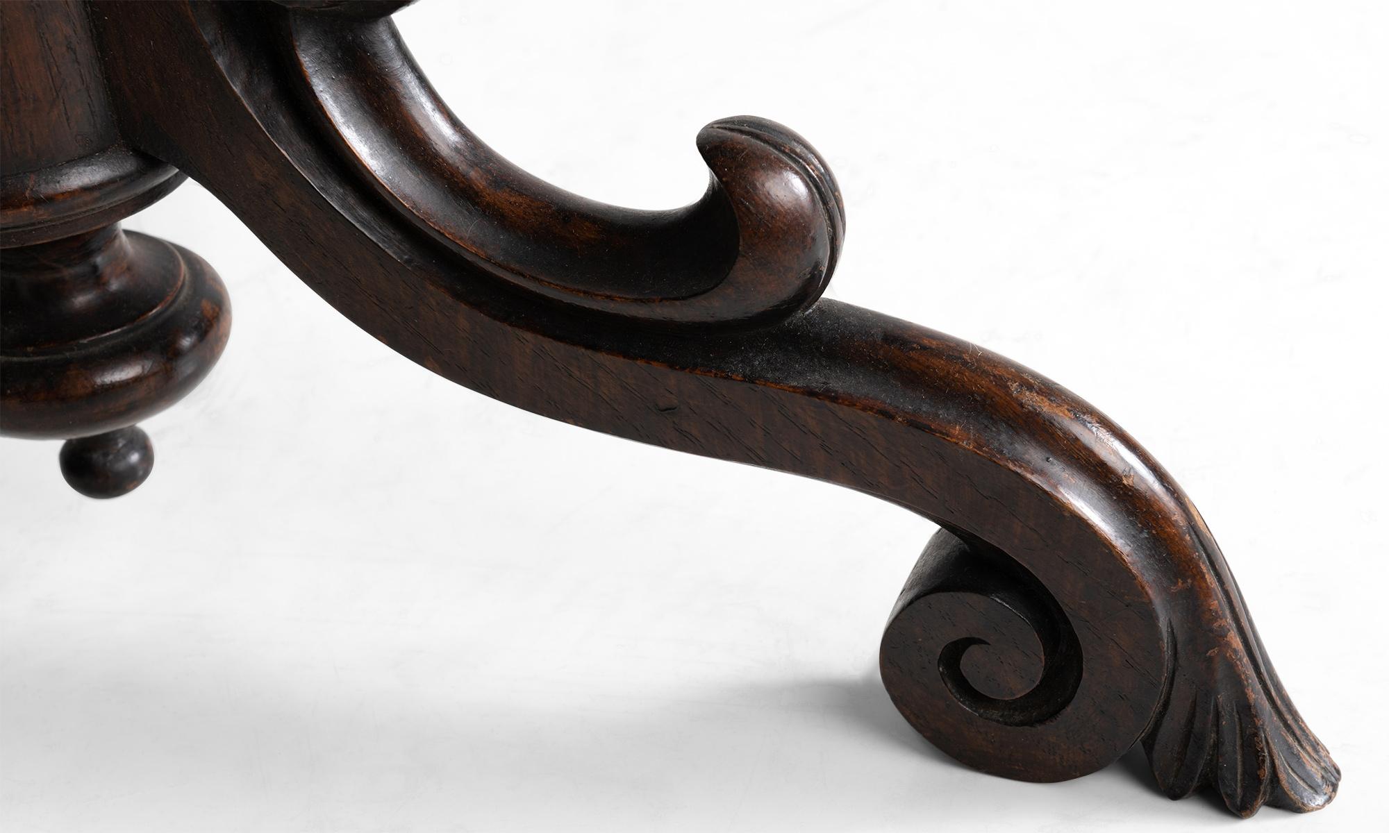 Decorative Lazy Susan Side Table, Scotland, circa 1860 For Sale at 1stDibs