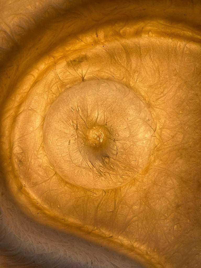 Decorative Lightning Wood and Fiberglass Panel, 1980s For Sale at 1stDibs