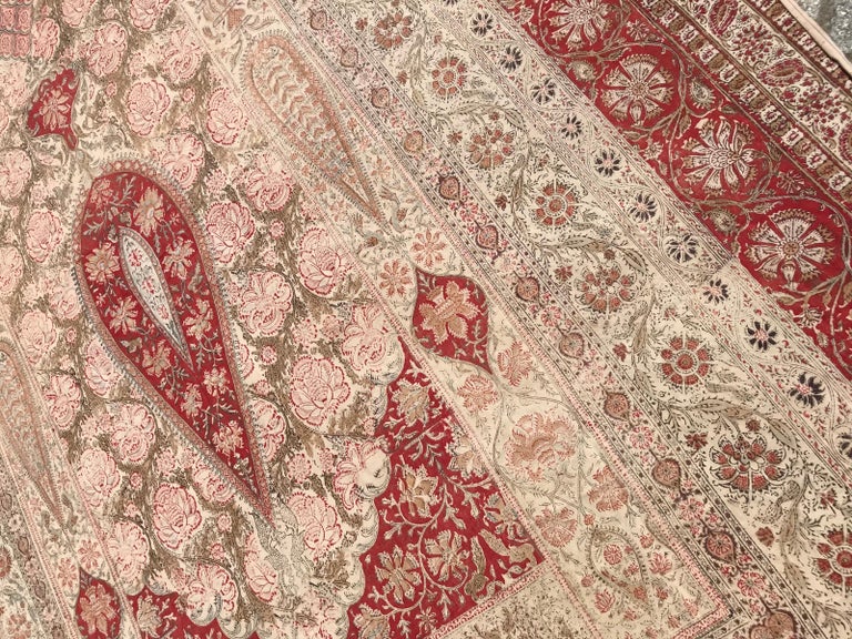 Decorative Mid-20th Century Indian Kalamkar For Sale at 1stDibs