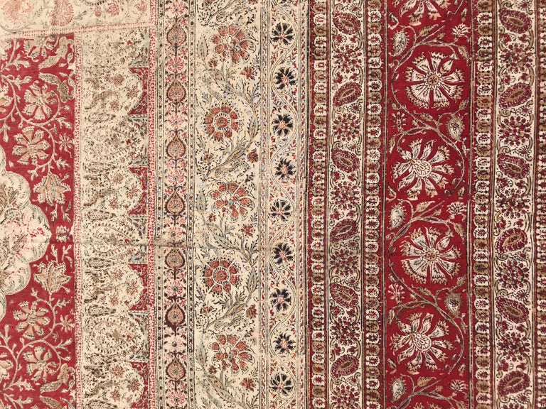 Decorative Mid-20th Century Indian Kalamkar For Sale at 1stDibs