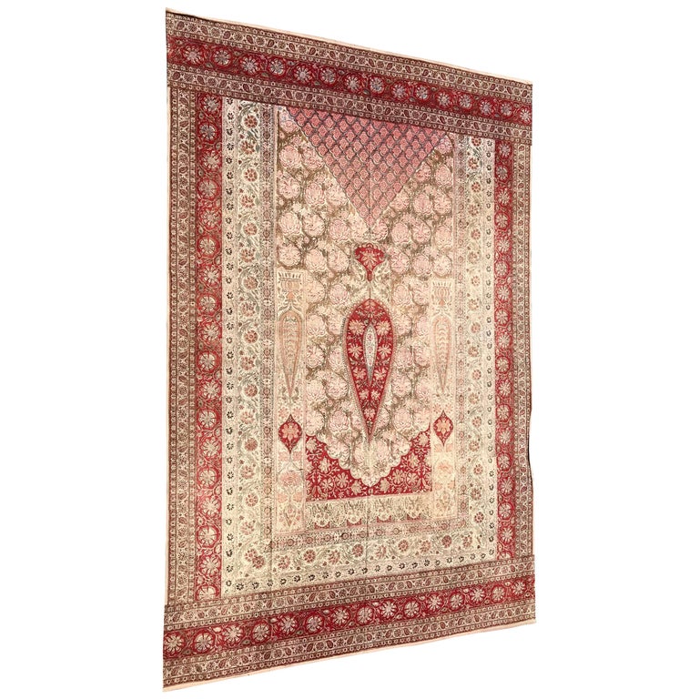 Decorative Mid-20th Century Indian Kalamkar For Sale at 1stDibs