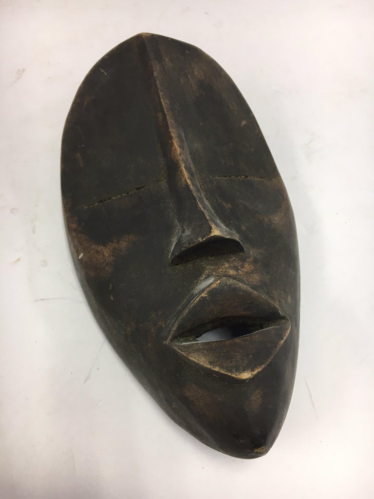 Decorative Mid-Century Modern African Folk Art Hanging Tribal Mask ...