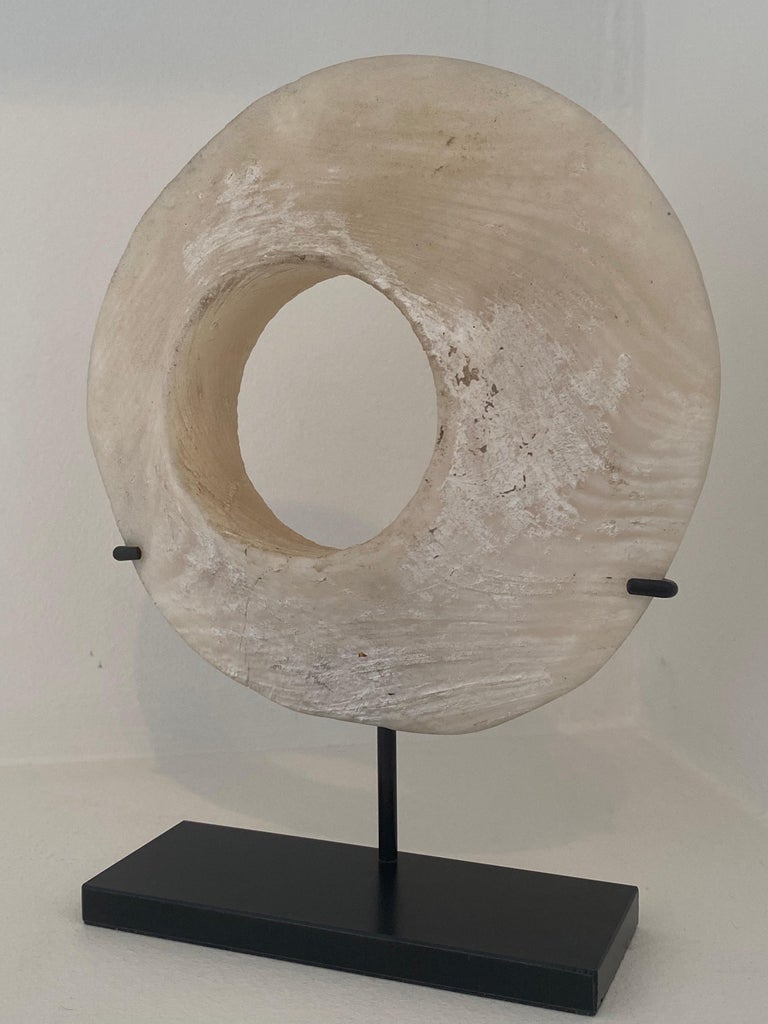 Decorative Oriental Object, Bracelet In Shell , on Metal Stand For Sale ...