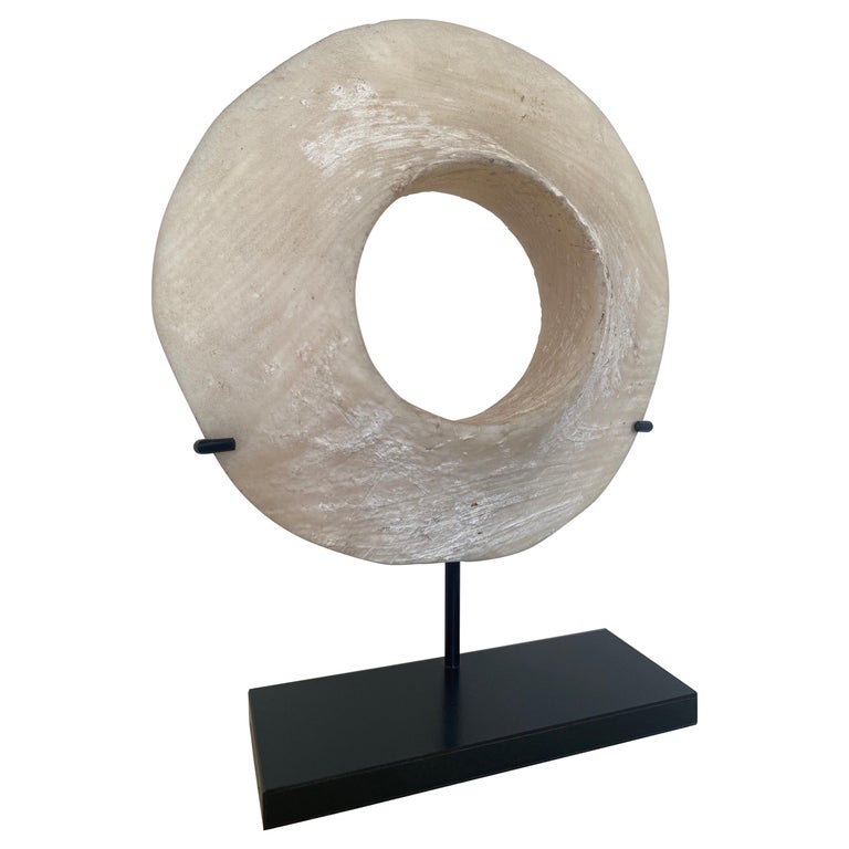 Decorative Oriental Object, Bracelet In Shell , on Metal Stand For Sale ...