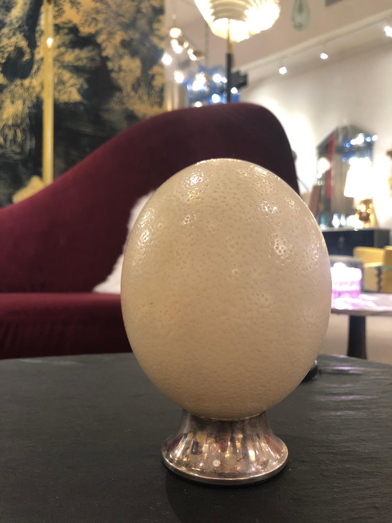 Decorative Ostrich Egg, France, 1960s at 1stDibs