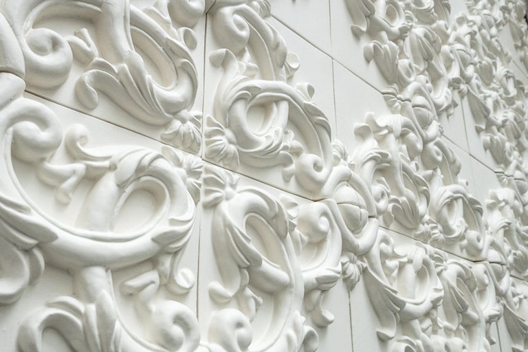 Decorative Panel in Ceramic, Customizable in Size and Finishes, Acanto ...