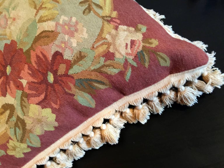 Decorative Pillows, Vintage French Style Aubusson Style Pillow Cushion ...