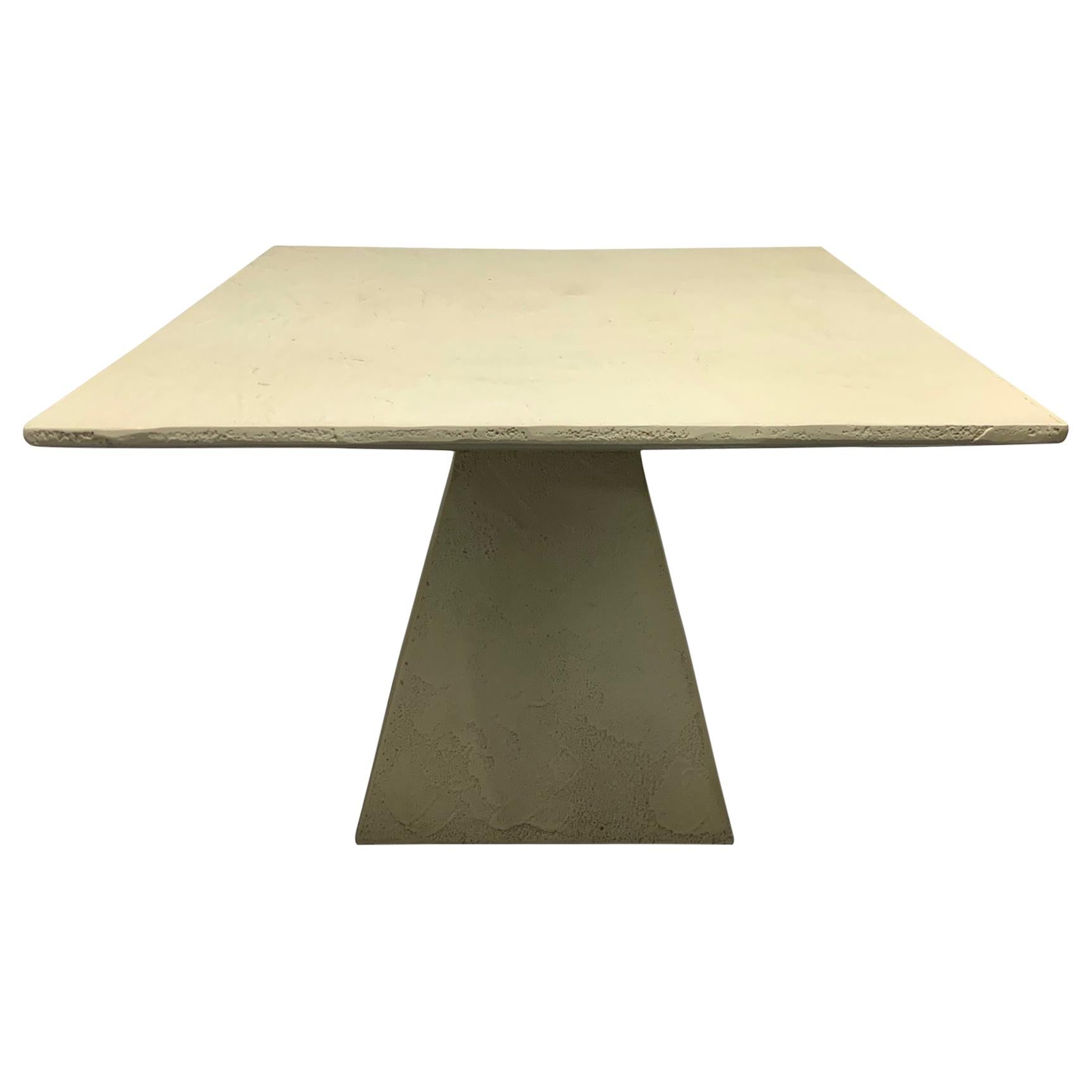 Dolmen Contemporary Table in Lime Plaster and Aerated Concrete For Sale ...