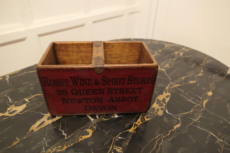 Decorative Re Painted 19th Century Wine Box, Trug For Sale at 1stDibs