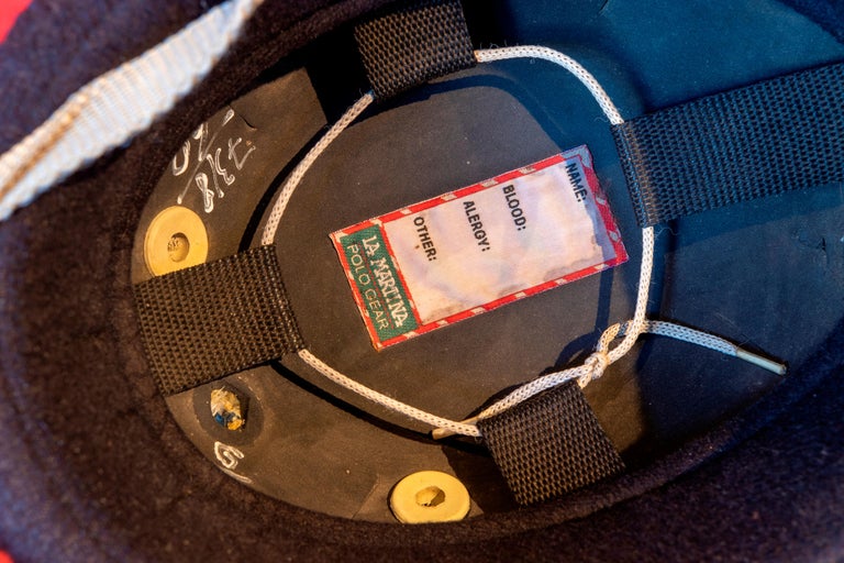 Decorative Set of Three Polo Helmets from La Martina and Patey London ...