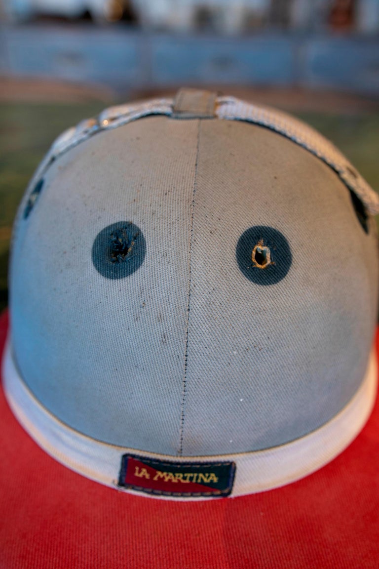 Decorative Set of Three Polo Helmets from La Martina and Patey London ...